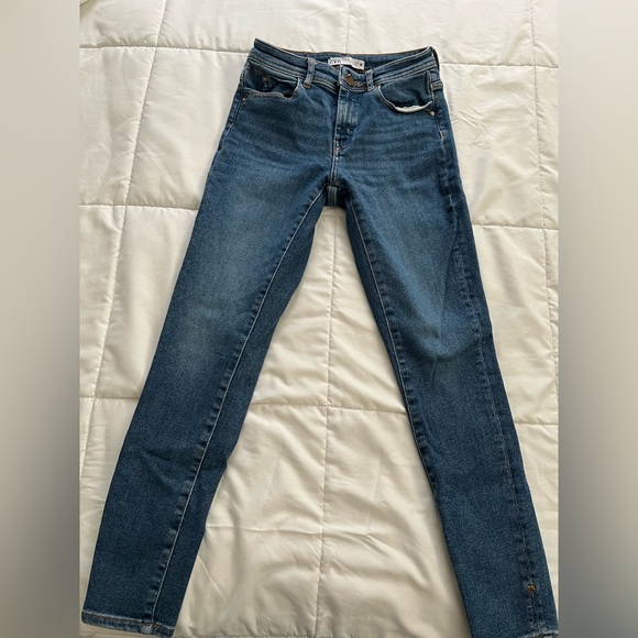 Zara | Jeans | Zara Womens Deep Blue Skinny Jeans | Poshmark